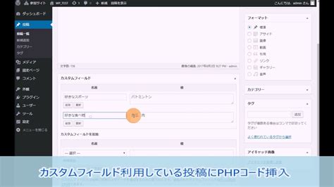 wordpressの投稿／固定ページの編集エリアに直接にphpコードの挿入プラグイン（insert php）の導入 youtube