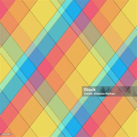 Illustration Of A Colorful Abstract Lattice Pattern Background Stock