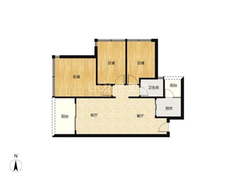【恒兴御景园深圳恒兴御景园楼盘】三居室户型图房型图 深圳贝壳新房