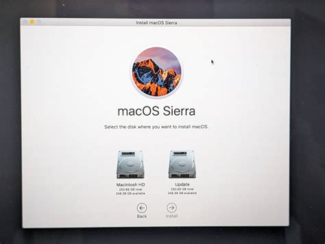 Partition Install MacOS Sierra On Macintosh HD Or On Update Ask Different