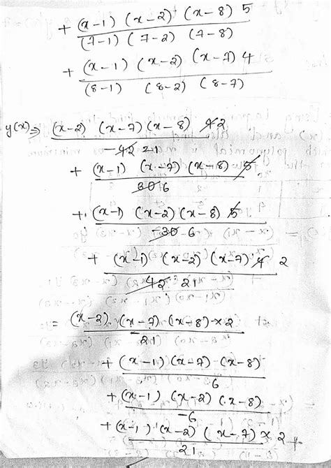 Find The Polynomial Using The Lagranges Formula Of Interpolation