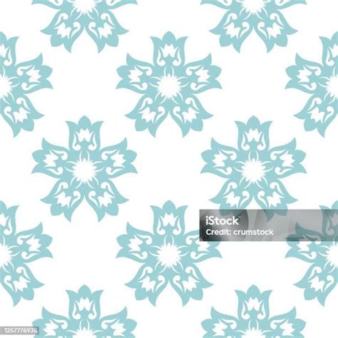 플로럴 매끄러운 패턴 파란색과 흰색 배경 벡터 일러스트레이션 0명에 대한 스톡 벡터 아트 및 기타 이미지 0명 꽃 식물