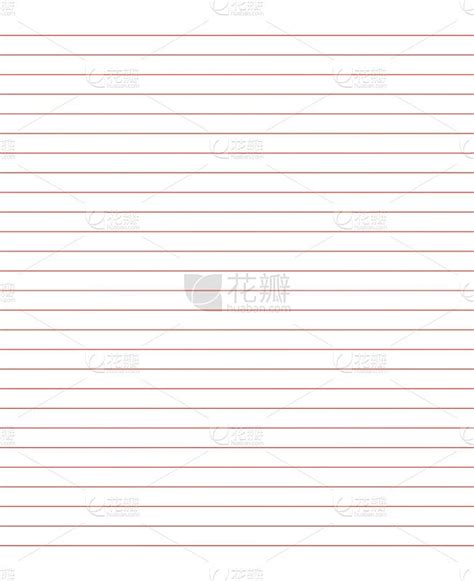 方格纸。抽象条纹背景与颜色水平线。几何图案的学校，墙纸，纹理，笔记本。在透明背景上孤立的横格纸空白。素材 花瓣网