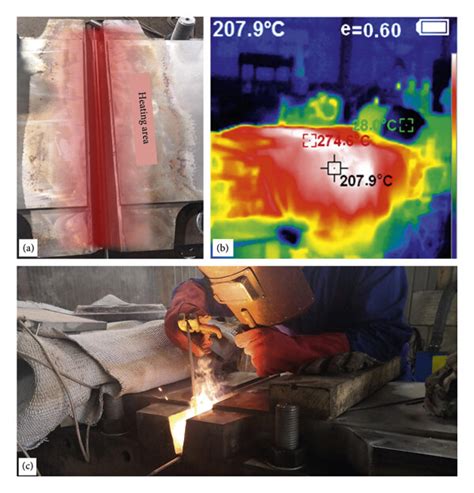 Preheating And Welding Of The Antennas Azimuth Track A Heated And