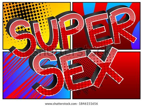 Super Sex Comic Book Style Cartoon Stock Vector Royalty Free Shutterstock