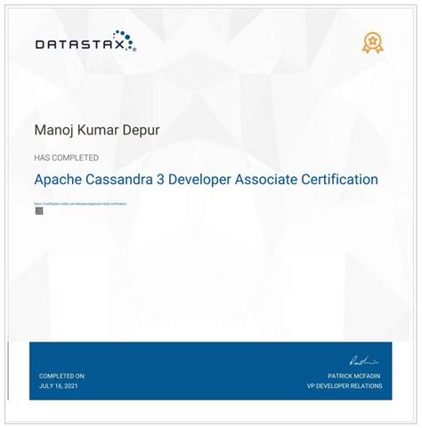Manoj Kumar D On Linkedin Thank You Datastax For The Apache Cassandra Workshops And The Curated