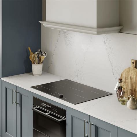 Bespoke Apollo Polaris Marble Quartz Worktop Howdens