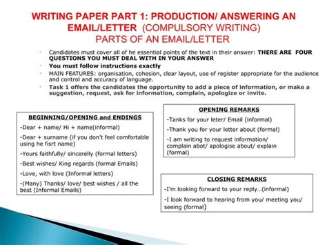 Writing Part 1 Functions Ppt