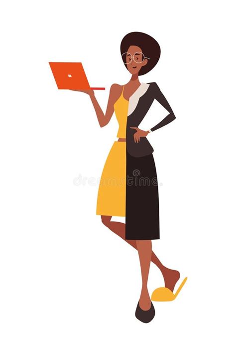Female Character Hybrid Work Stock Illustration Illustration Of Online Hybrid 334497829