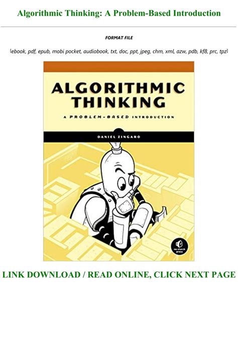 E Book F R E E Algorithmic Thinking A Problem Based Introduction Pre