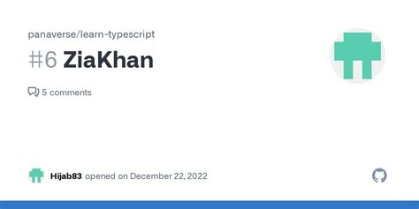 ZiaKhan Issue 6 Panaverse Learn Typescript GitHub