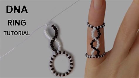 Diy Seed Bead Ring Tutorial Create Your Own Unique Dna Ring With Seed