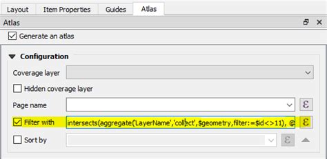 Geometry Qgis Filter Atlas With Intersecting Geometries Geographic Information Systems Stack
