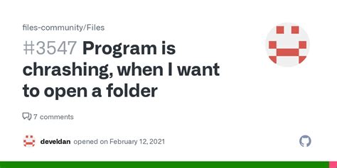 Program Is Chrashing When I Want To Open A Folder · Issue 3547