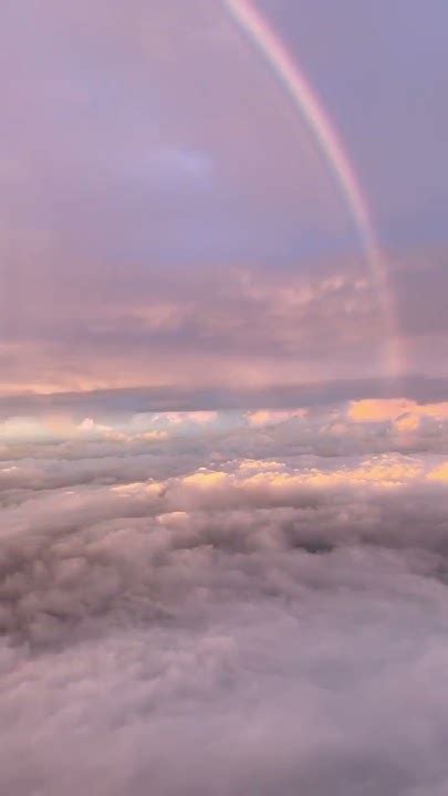 비행기에서 본 원형 무지개 끝까지보세요 무지개가 선명해집니다🤭대박 Youtube