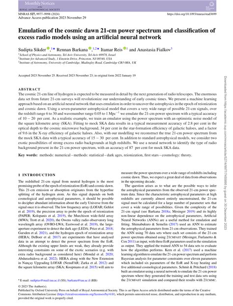 Pdf Emulation Of The Cosmic Dawn 21 Cm Power Spectrum And