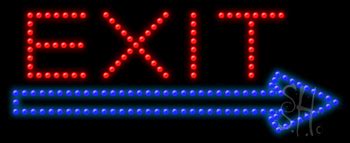 Exit Animated LED Sign Business LED Signs Everything Neon