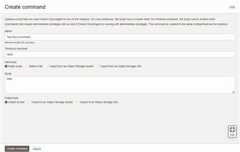 Oracle Cloud Infrastructure Full Stack Disaster Recovery에서 실행 명령을 사용하여