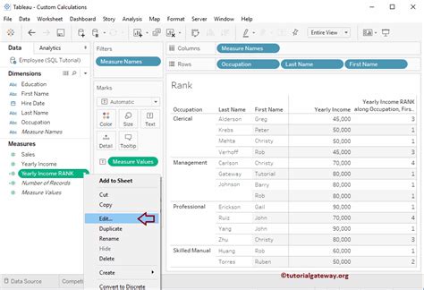 Tableau Rank Calculation Advanced