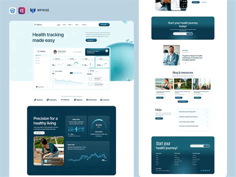 Helixis Health Tracking Software Website Template Wprise