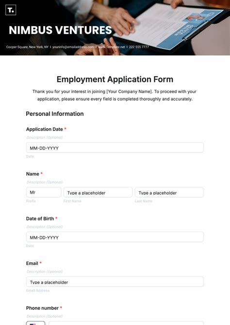 Free Loan Application Form Template To Edit Online