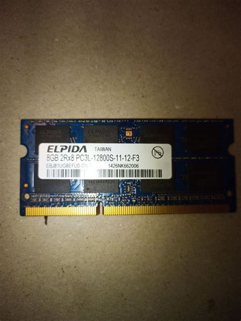 Laptop Speicher 8gb Ddr3 204pin Elpida Kaufen Auf Ricardo