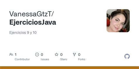 GitHub VanessaGtzT EjerciciosJava Ejercicios Y