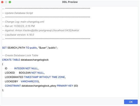 Database Versioning Intellij Idea Documentation