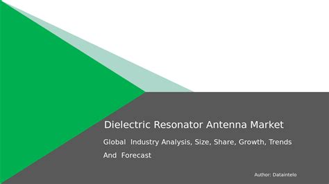 Dielectric Resonator Antenna Market Report Global Forecast From 2025 To 2033