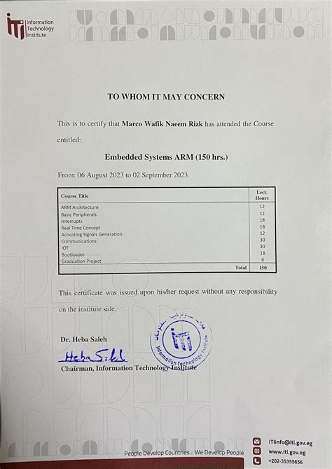Iti Advancedembeddedsystems Certification Embeddedsystems Arm Stm32 Marco Wafik