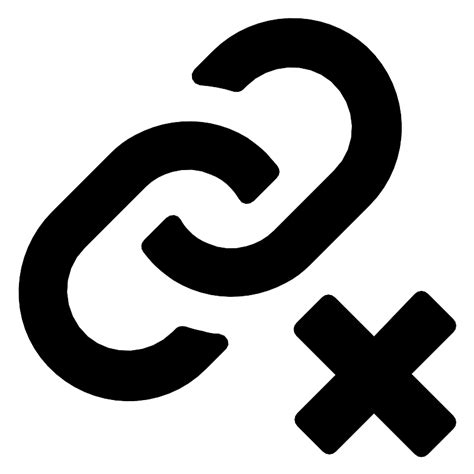Remove Link Vector Svg Icon Svg Repo