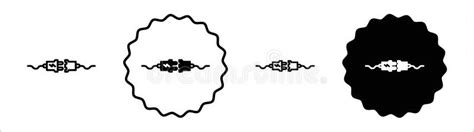 Electric Plug Icon Symbol Set Collection Electric Plug Simple Vector