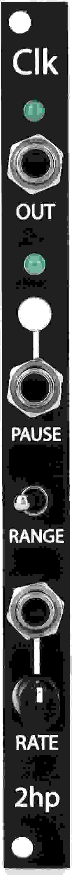 2hp Clk Eurorack Clock Module Black Sweetwater