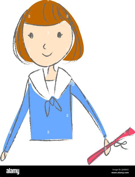 Graduation Girl Pattern Stock Vector Image And Art Alamy