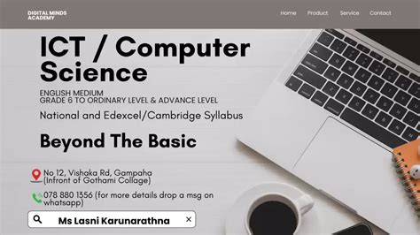 Ict Computer Science Classes Computer Gampaha
