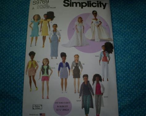 Simplicity 9769 Barbie Clothes Etsy