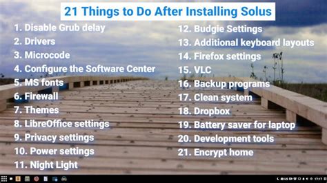 21 Things To Do After Installing Solus Average Linux User