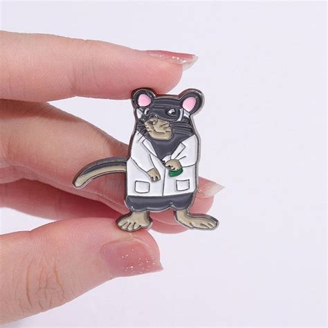 Scientist Rat ‘researcher Enamel Pin Distinct Pins