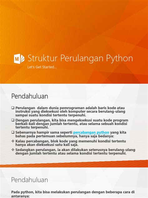 Kontrol Program Perulangan Pada Python Pdf