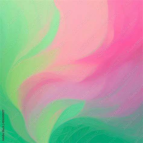 핑크 그린 그라데이션 거친 느낌의 페인트칠 벽면 Stock Illustration Adobe Stock