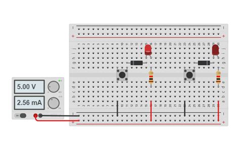 Circuit Design Diode Tinkercad