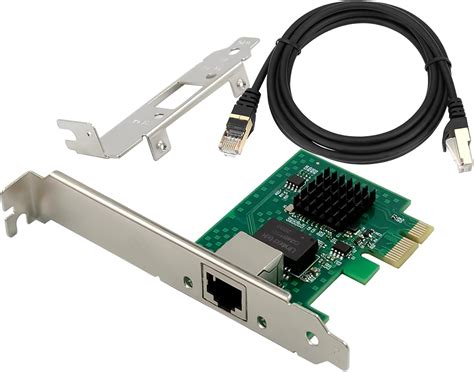 2 5gbase T Pcie 3 1 Network Adapter With Intel I225 V 3ft Cat8 Ethernet Cable 2500