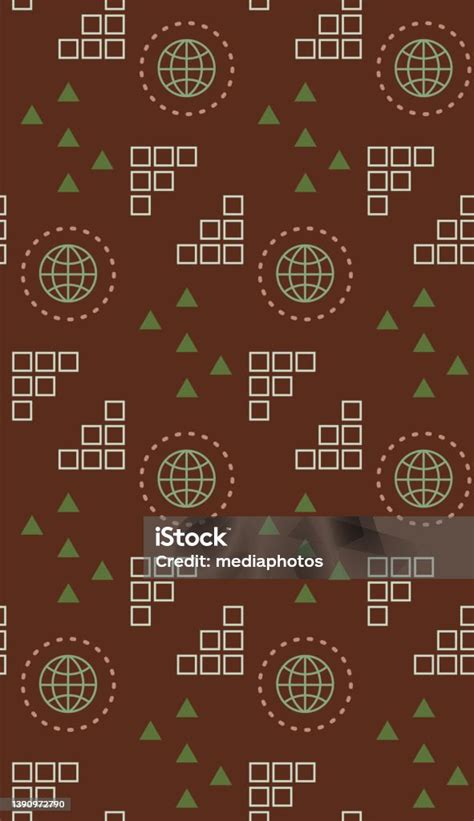 기술 체인과 원활한 패턴 사람들 사이의 통신 글로벌 네트워크 인터넷 통신 상호 작용 사각형 삼각형 화살표 원의 기하학적 패턴 개념에 대한 스톡 벡터 아트 및 기타 이미지