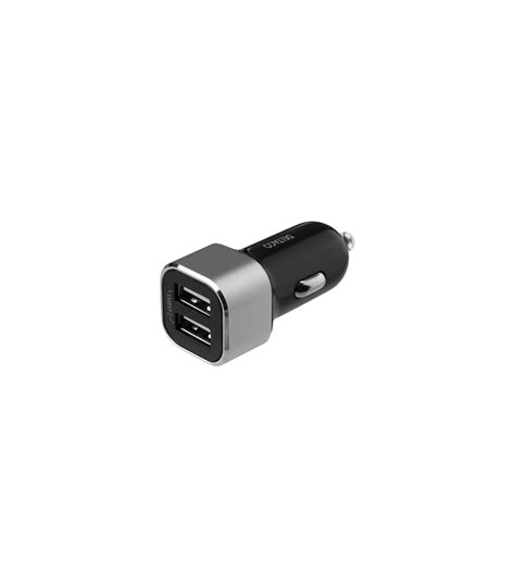 Deltaco 2 Port 17W USB Car Charger Smart IQ CE