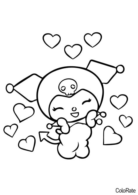 Раскраски Куроми Onegai My Melody распечатать на А4