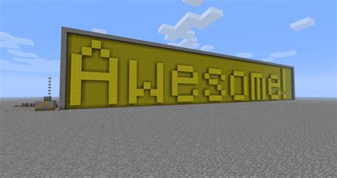 ascii word processor minecraft map