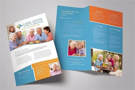 Premium Photo Senior Care Services Brochure