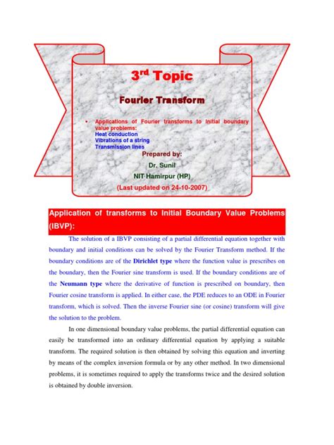 Pdf 3 Applications Of Fourier Transform Dokumen Tips