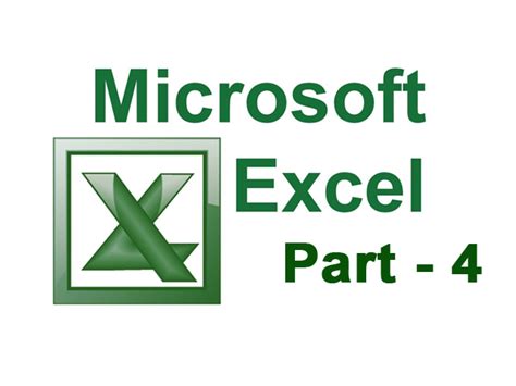Ms Excel Part 4 Computer Objective