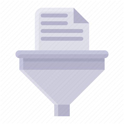 Data Filter Filtering Funnel Sort Sorting Icon